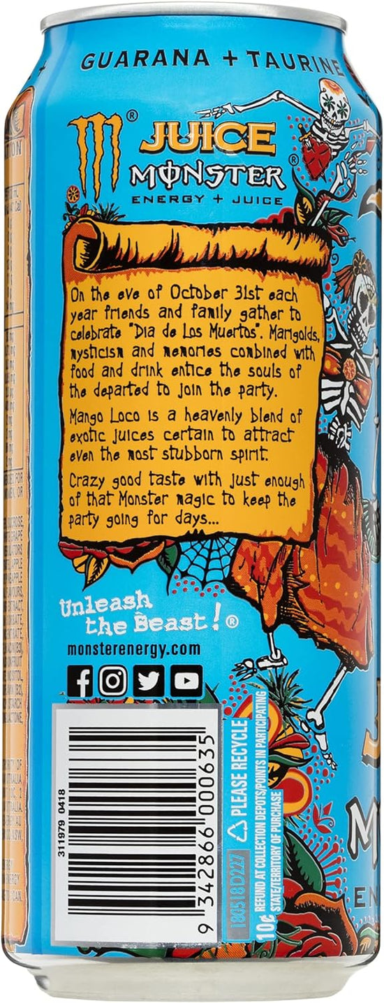 Monster Energy Mango Loco Juice 24 x 500mL – Shopperss