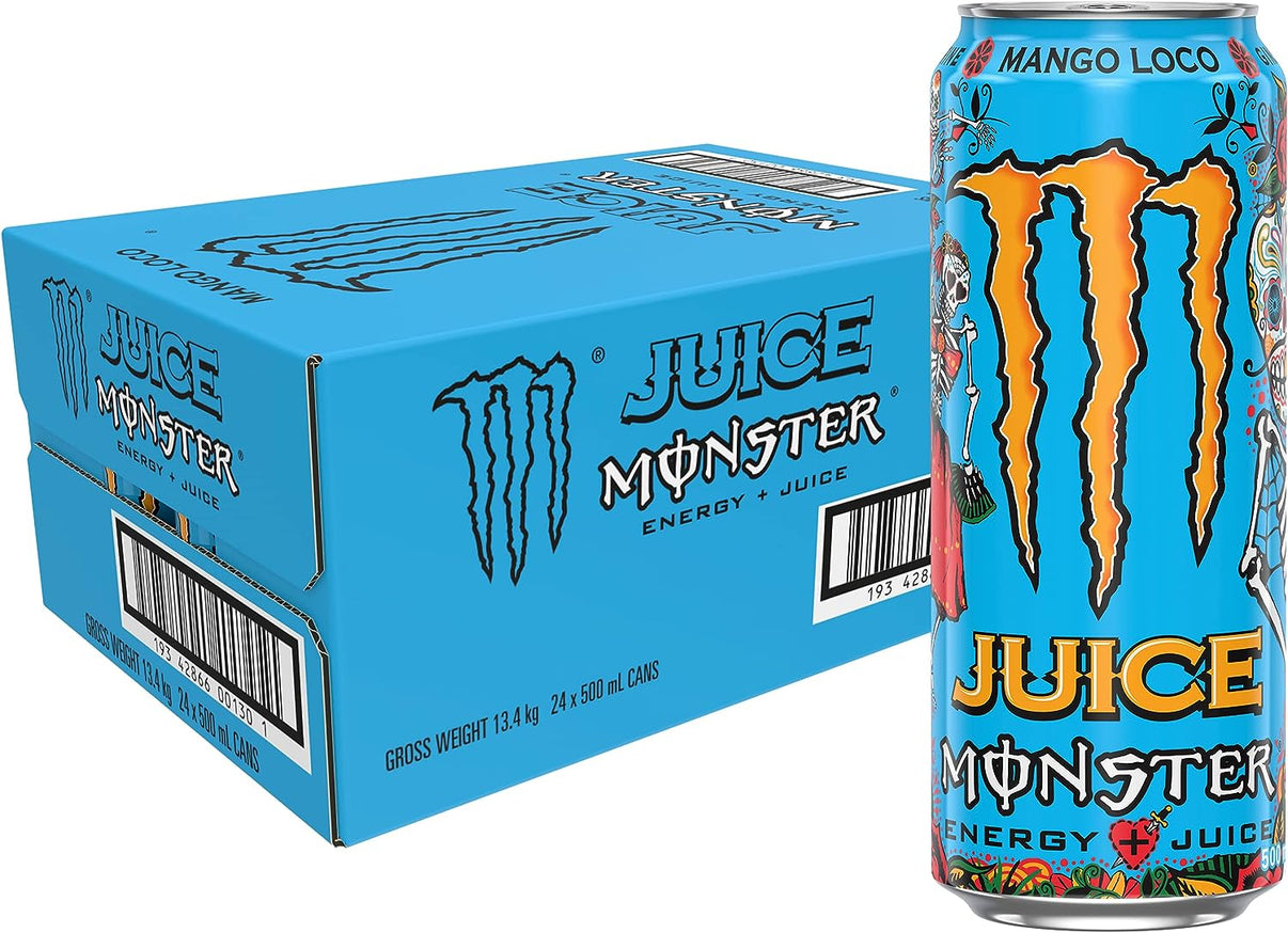 Monster Energy Mango Loco Juice 24 x 500mL – Shopperss
